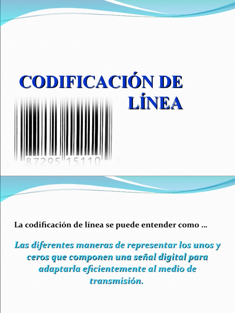 Codigos de Linea Intro | PDF | Telecomunicaciones | Ingeniería en ...