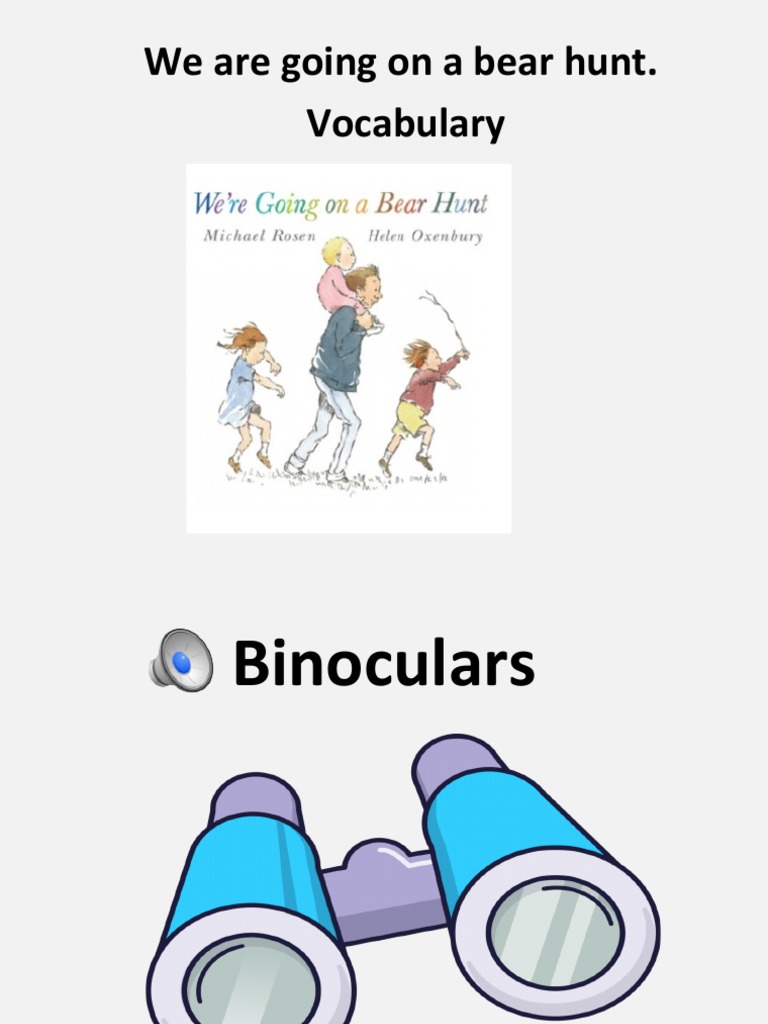 English "We Are Going On A Bear Hunt Vocabulary" | PDF