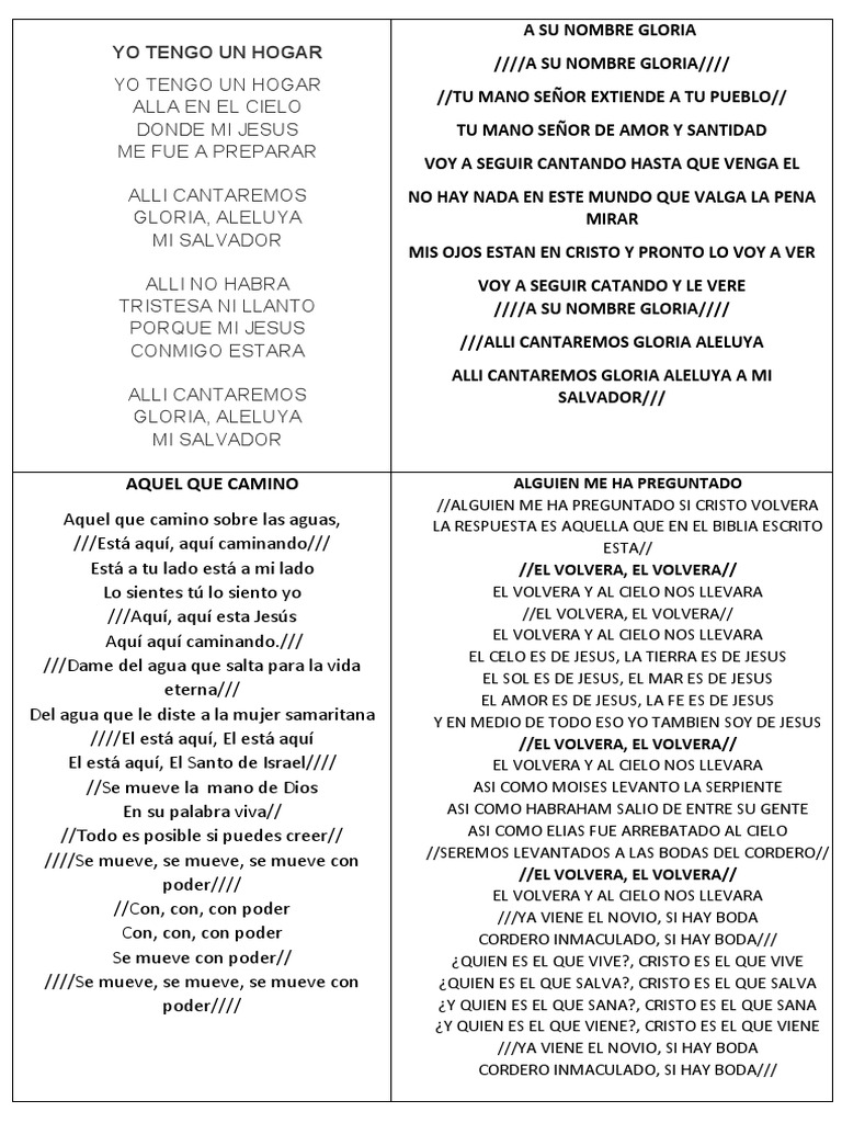 Yo Tengo Un Hogar | PDF | Cristo (título) | Jesús