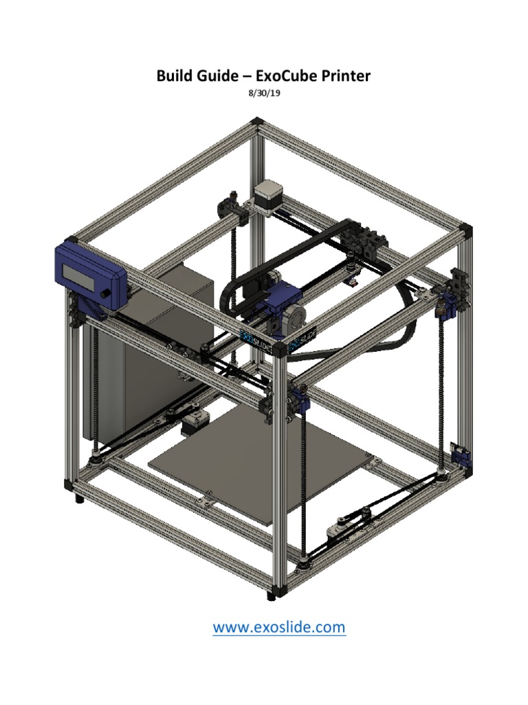 Build Guide - Exocube Printer | PDF | Belt (Mechanical) | Manufactured ...