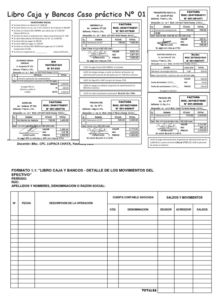Libro Caja y Bancos | PDF | Contabilidad | Bancos