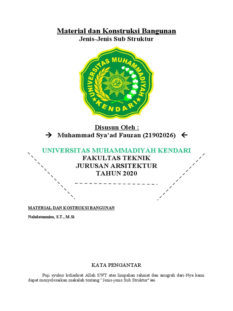 Jenis-Jenis Sub Struktur Bangunan | PDF