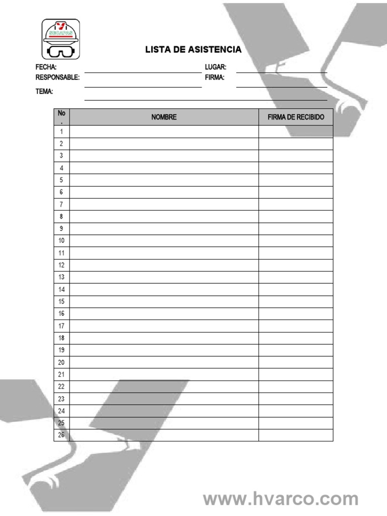 Lista en Blanco | PDF