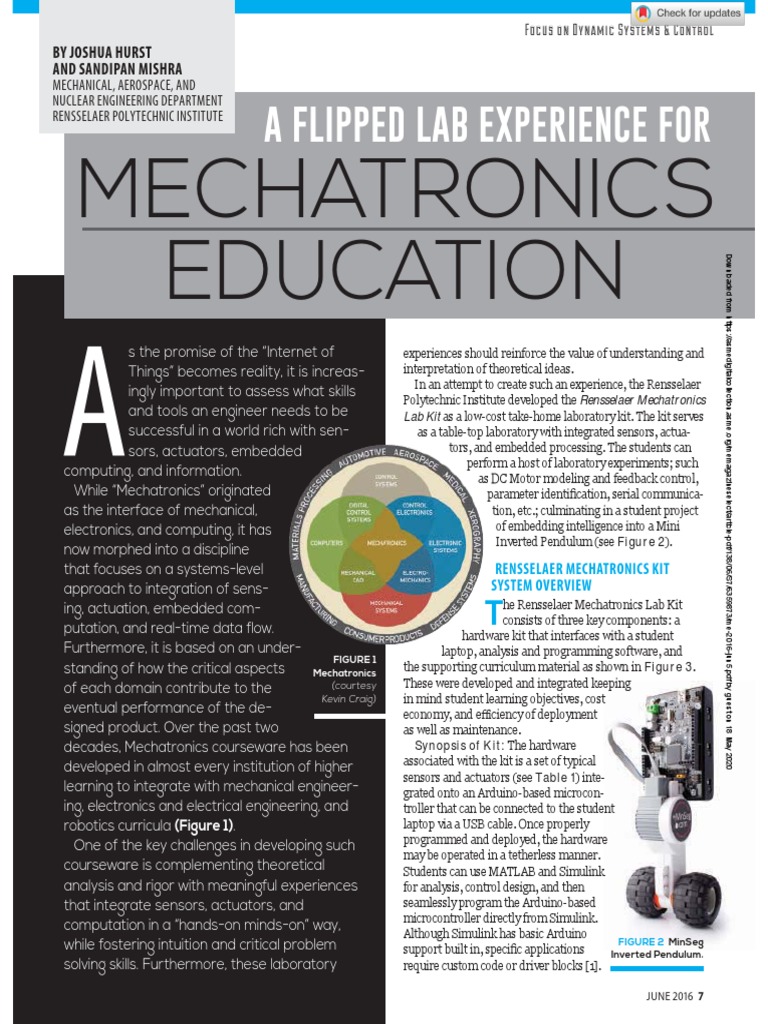 Hands-On Learning and Systems Thinking: An Overview of the Rensselaer ...