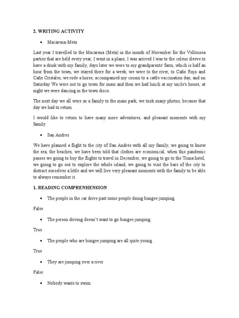 Family Travel Adventures in Colombia | PDF | Poetry