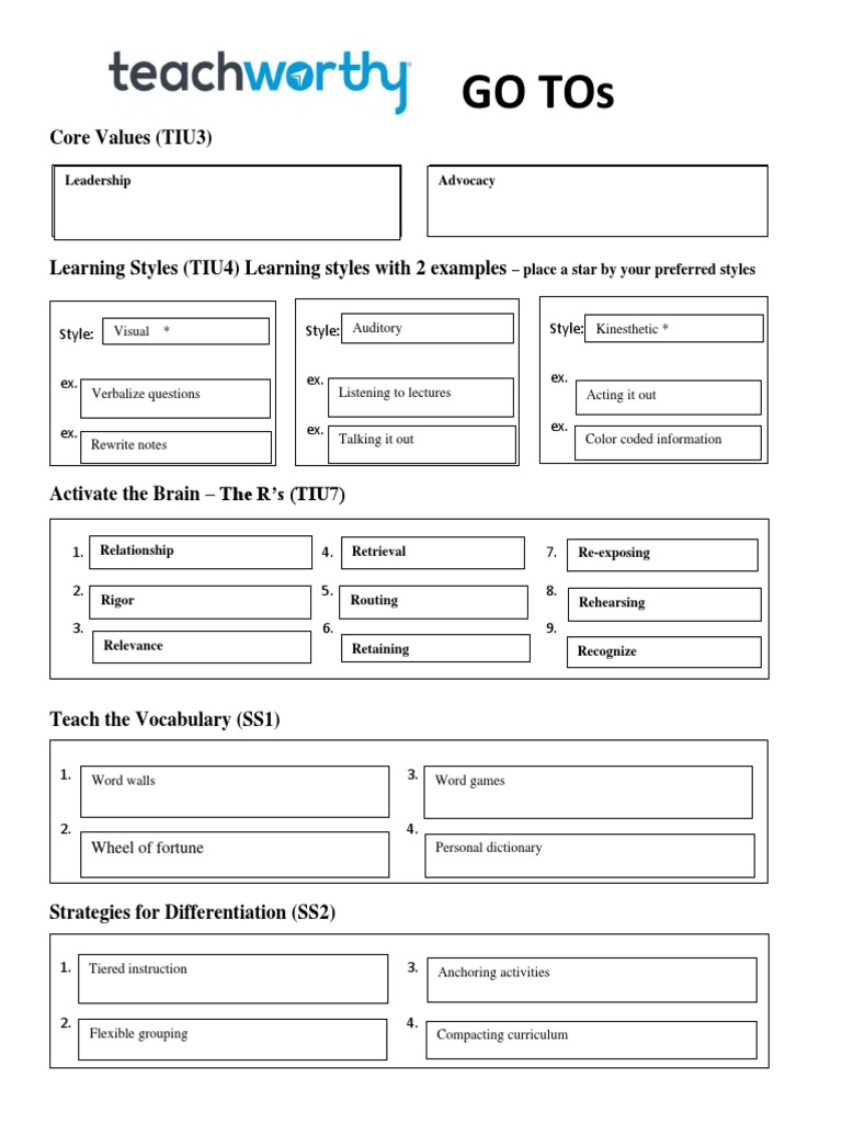 Go To | PDF | Tutor | Learning