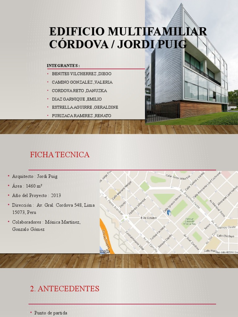 Edificio Multifamiliar Córdova | PDF | Sectores Economicos | Diseño arquitectonico