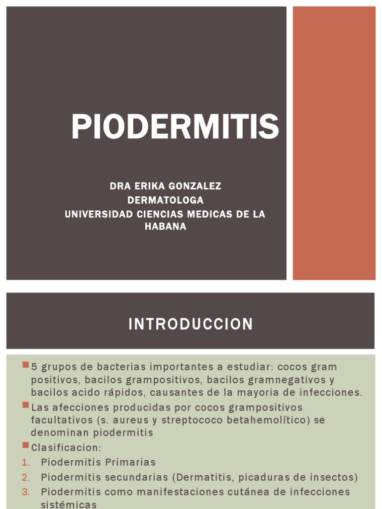 PIODERMITIS | PDF | Enfermedades y trastornos | Medicina CLINICA