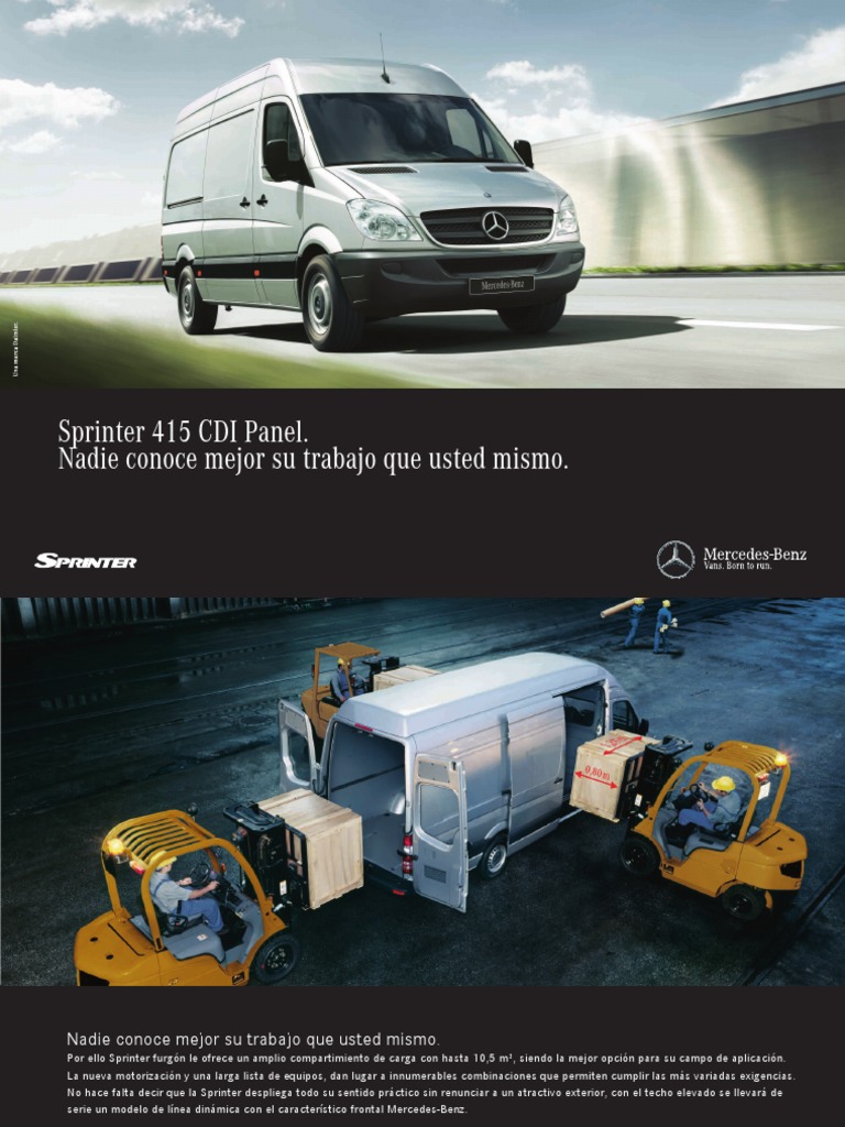 Ficha técnica Mercedes Sprinter 415 CDI | PDF | Eje | Direccion