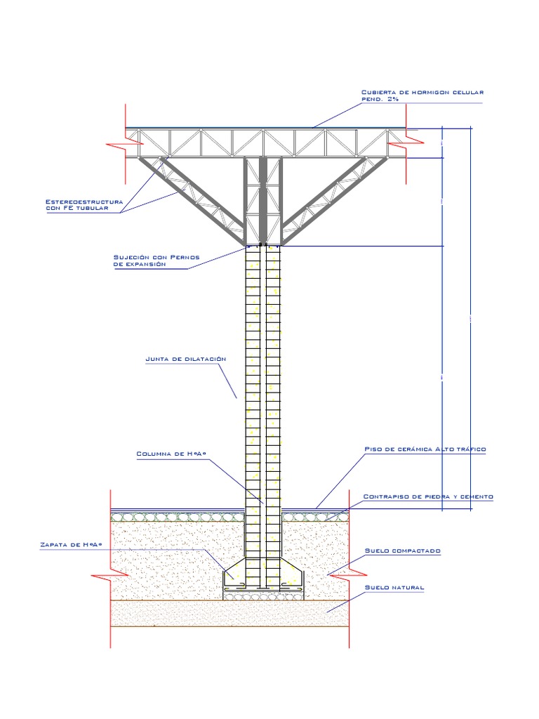 DETALLE COLUMNA METALICApdf | PDF