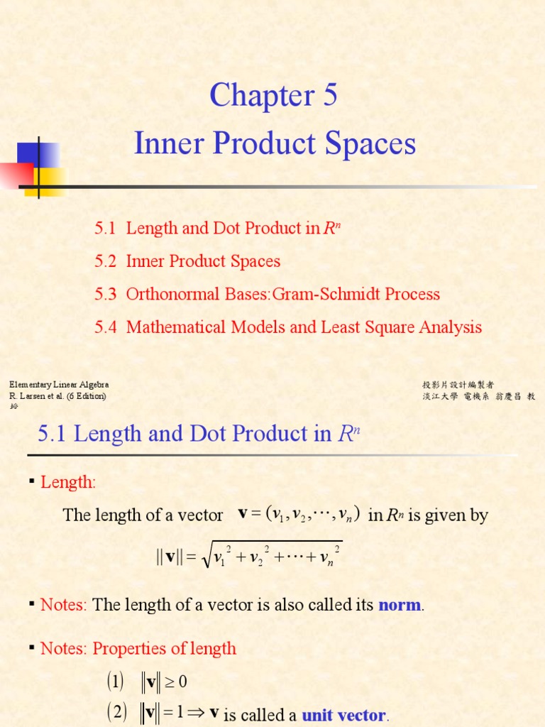 Inner Product | PDF | Linear Subspace | Basis (Linear Algebra)