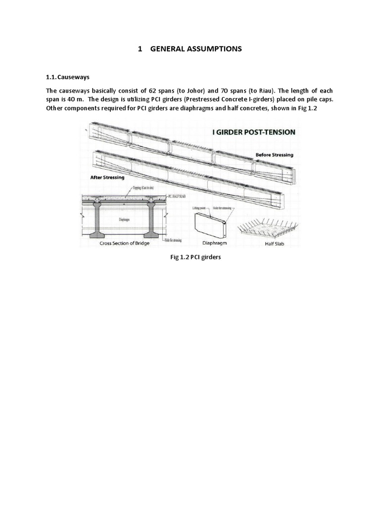 Causeway Design Assumptions | PDF