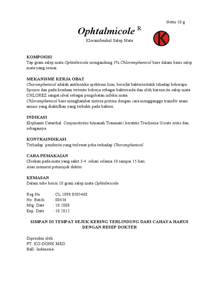 Brosur Salep Mata - S1 | PDF