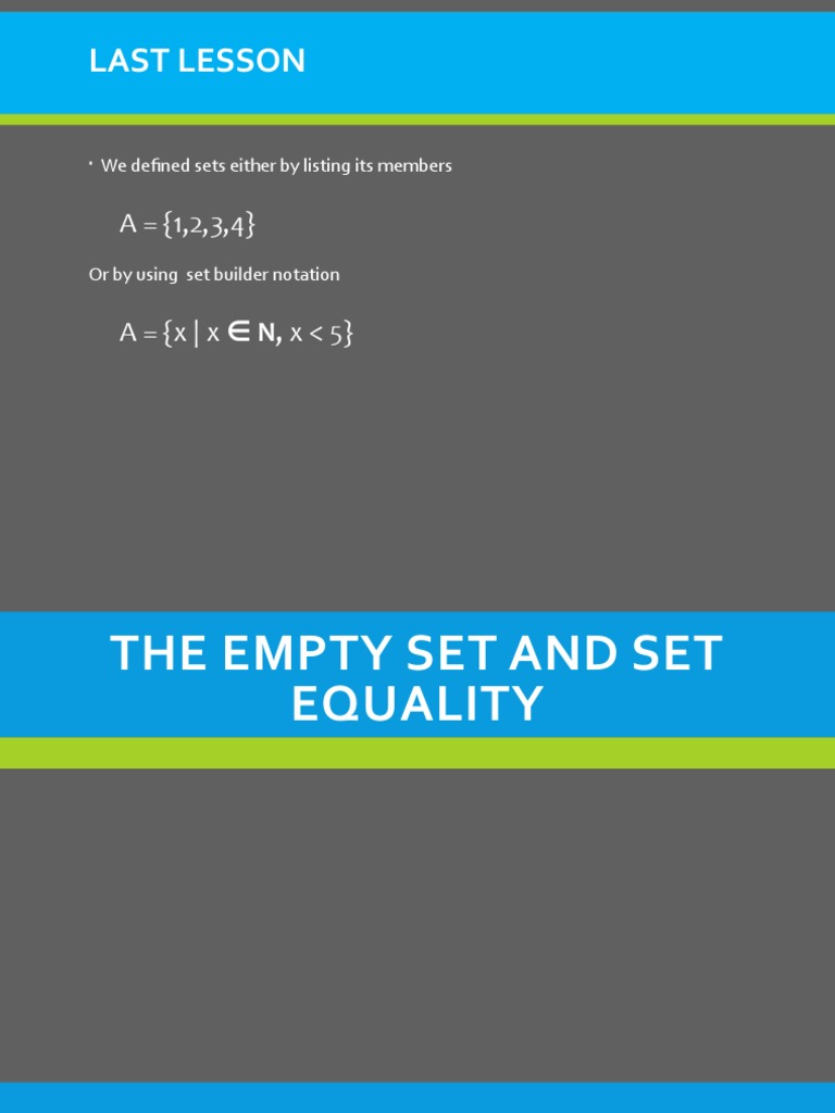 Ms-101-Introduction To Set Equality | PDF | Subset | Set (Mathematics)