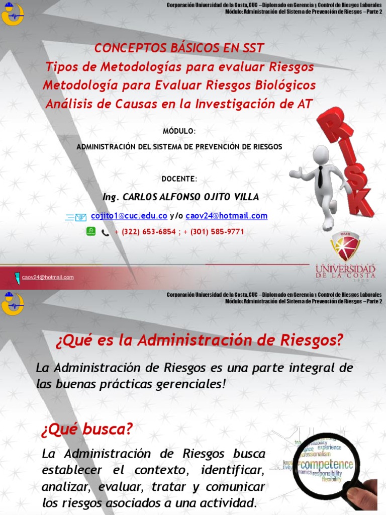 1 Conceptos Básicos en SST - 18-04 - 4 | PDF | Seguridad y salud ocupacional | Riesgo