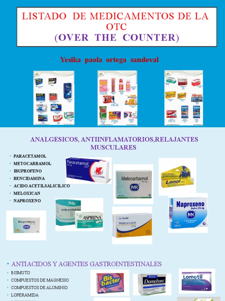 Listado de Medicamentos de La Otc 2 | PDF