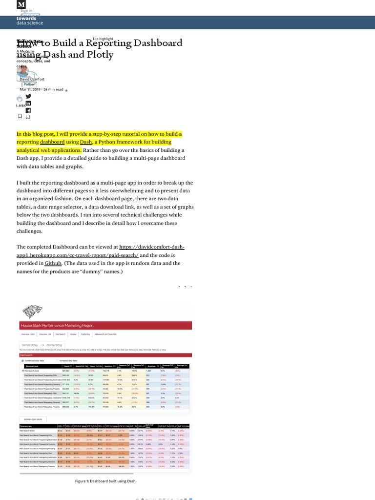 Building an Interactive Reporting Dashboard with Dash: A Step-by-Step ...