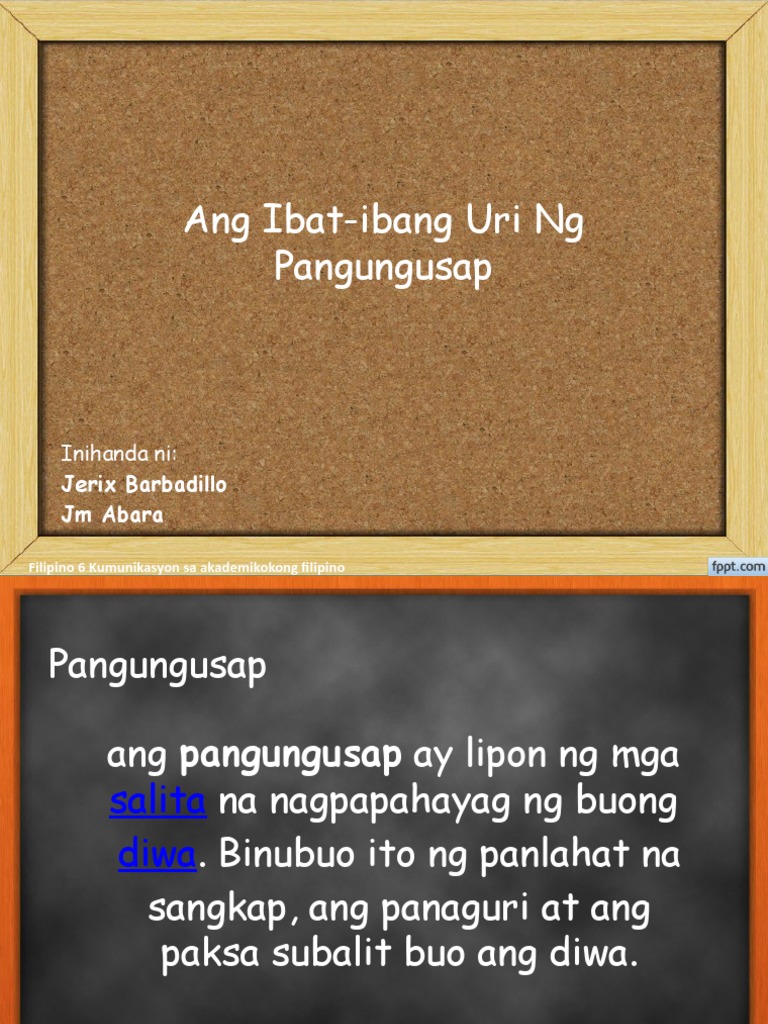 Ang Ibat-Ibang Uri NG Pangungusap | PDF