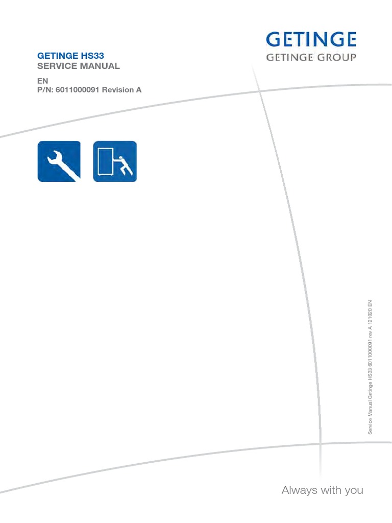 Service Manual: Getinge Hs33 | PDF | Sterilization (Microbiology) | Valve