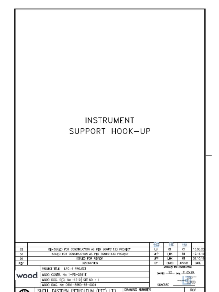 0591-8550-65-0004 - S2-Instrument Support Hook Up PDF | PDF