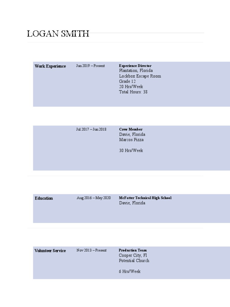 Logan Resume | PDF