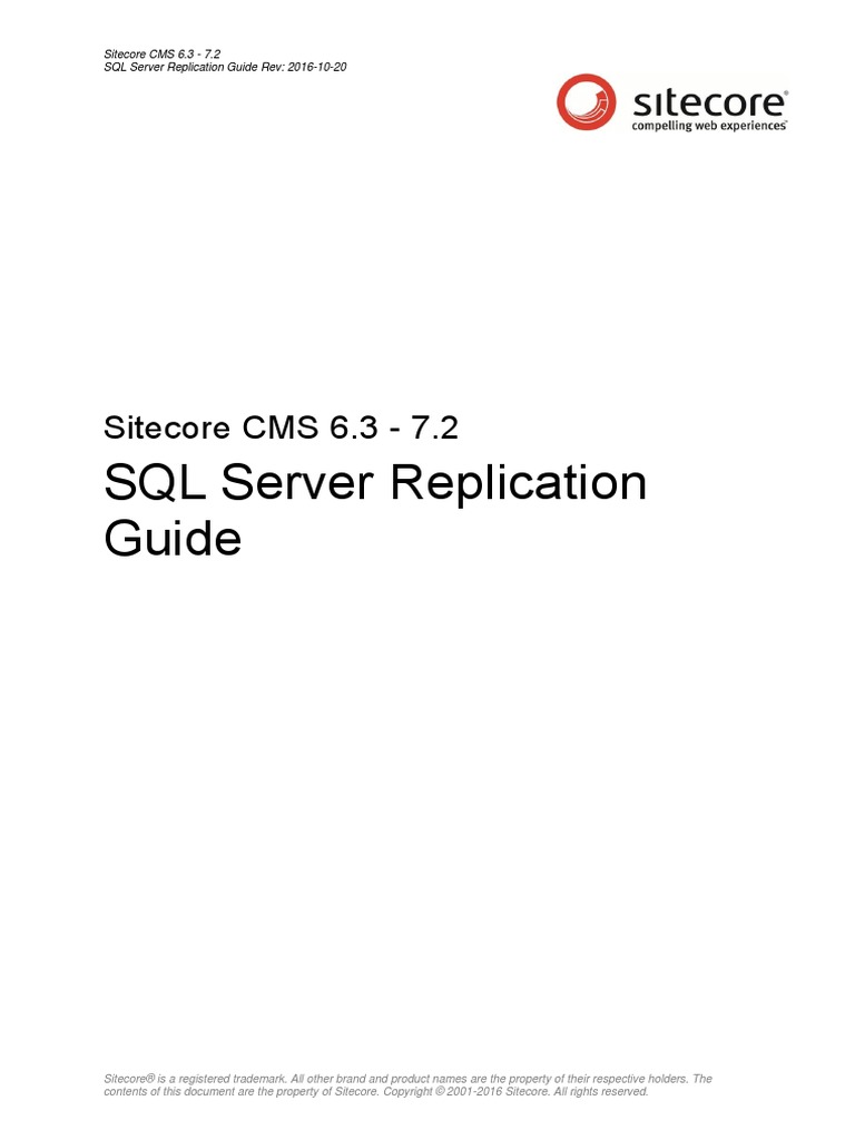 SQL Server Replication Guide | PDF | Microsoft Sql Server | Replication (Computing)