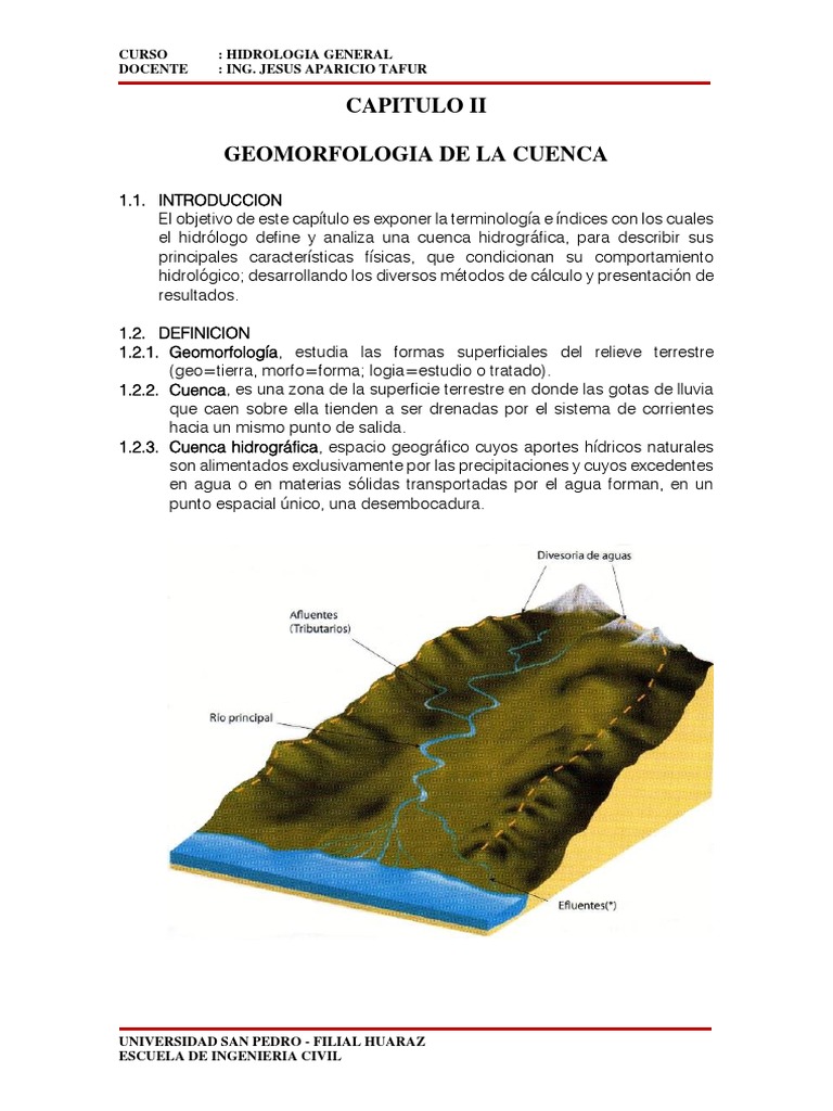 CAP - II - Geomorfologia de La Cuenca | PDF | Cuenca de drenaje | lago