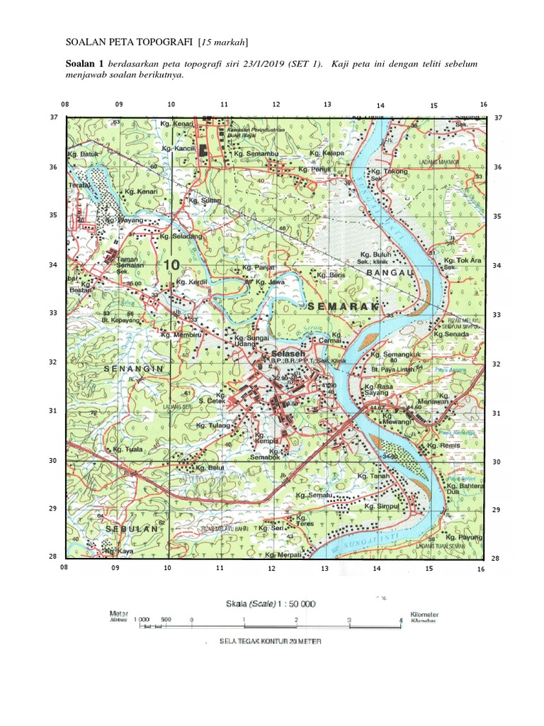 Peta Topografi 1 | PDF