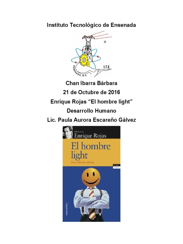 Enrique Rojas El Hombre Light | PDF | Hedonismo | Felicidad