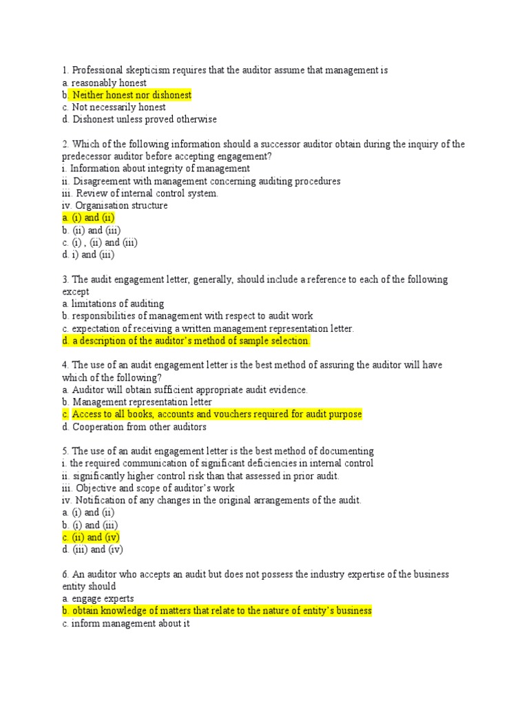 Section 2 - 3 - Regulatory Framework (Highlighted Answers) | PDF ...