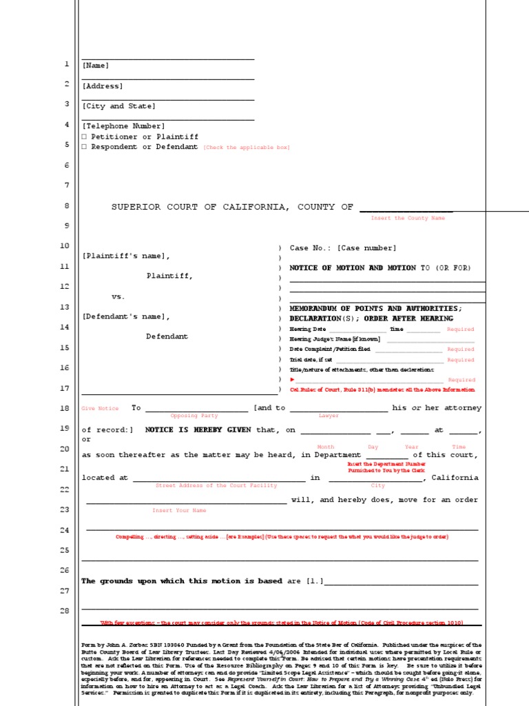 Motion to Compel in California Court | PDF | Supreme Court Of ...