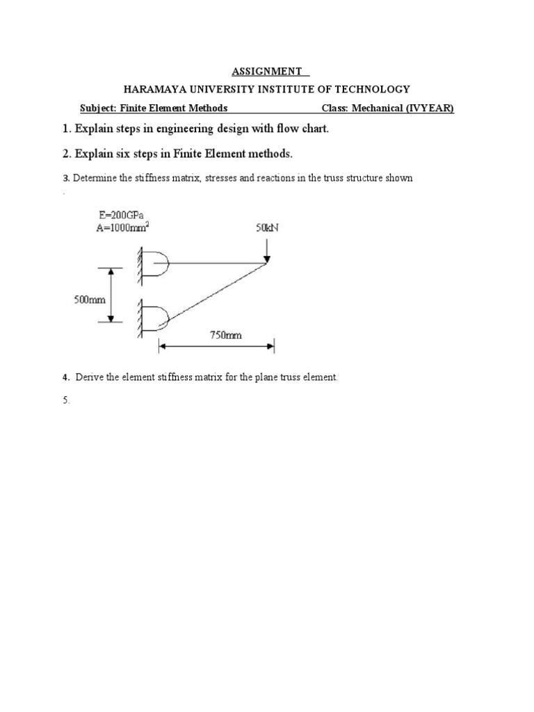 Explain Steps in Engineering Design With Flow Chart. 2. Explain Six ...
