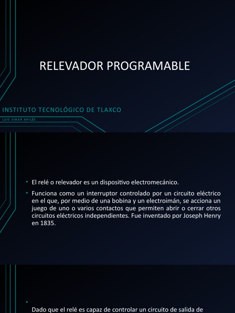 Relevador Programable | PDF | Relé | Ingenieria Eléctrica