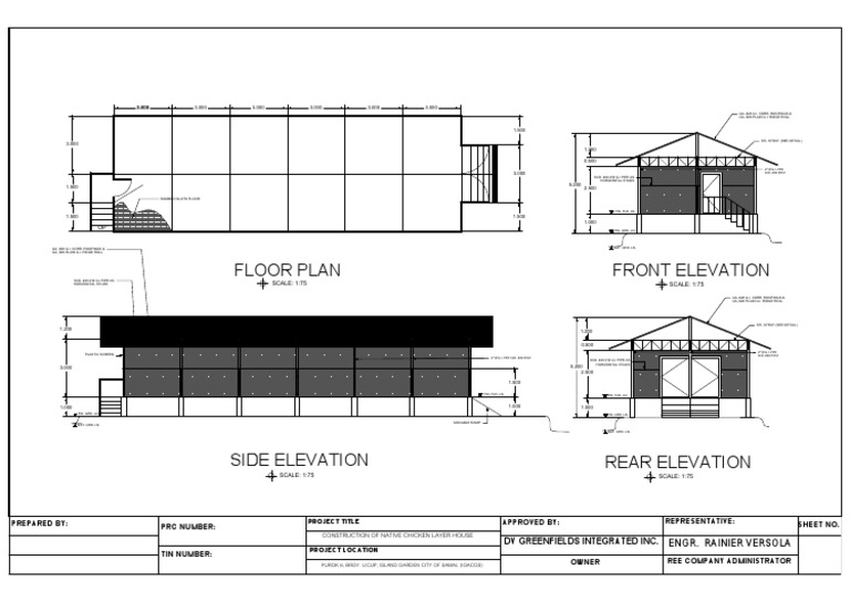 Floor Plan Front Elevation: Engr. Rainier Versola | PDF
