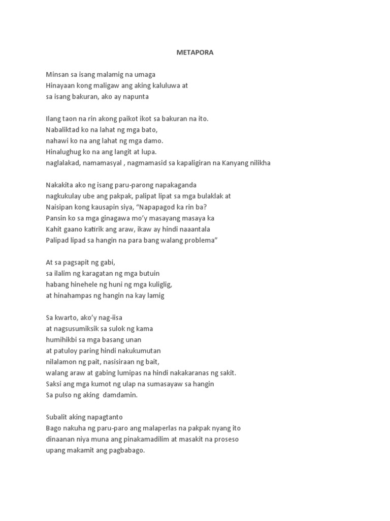 METAPORA | PDF