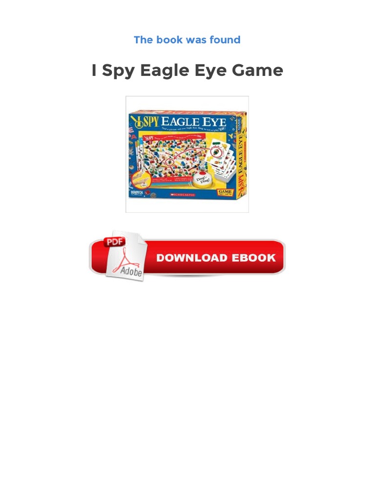 Free Downloads I Spy Eagle Eye Game PDF | PDF