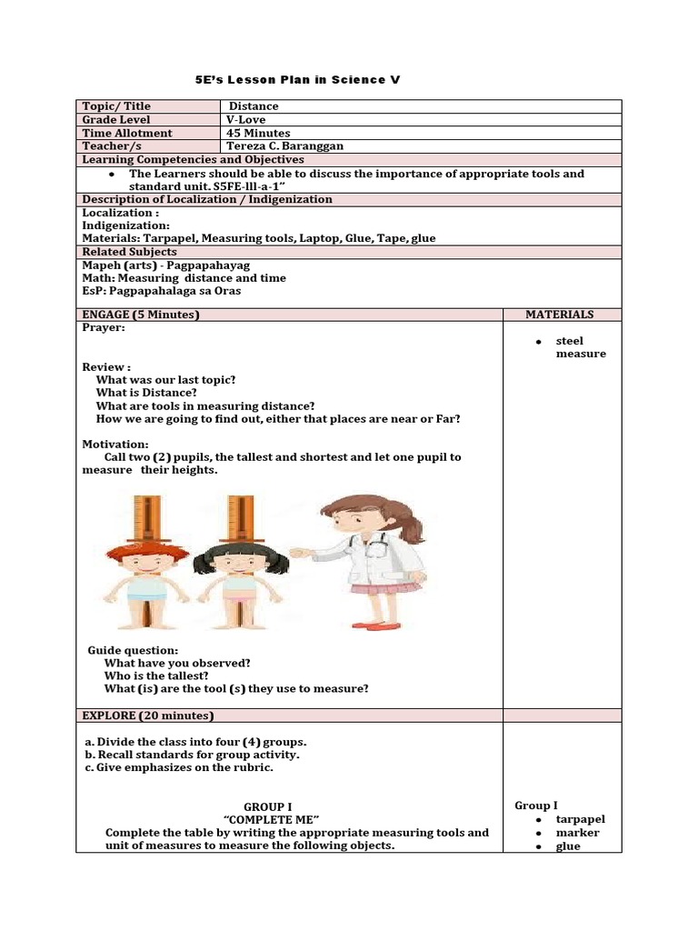 5es Lesson Plan Monday Final Tereza | PDF | Lesson Plan | Education Theory