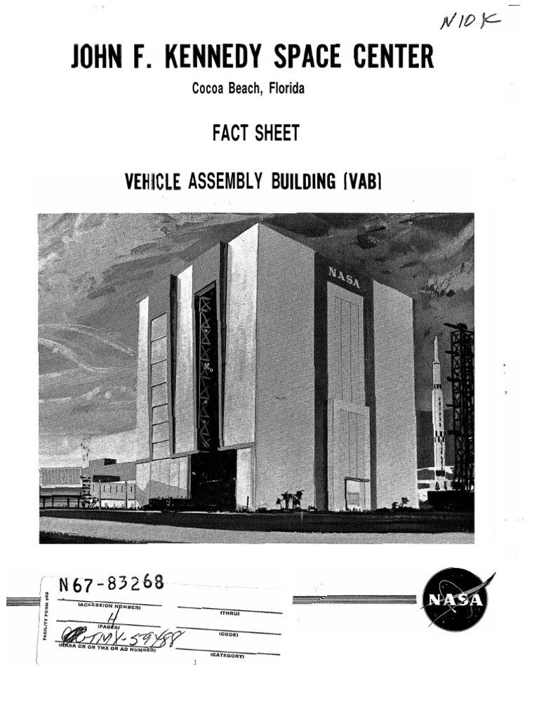 Vehicle Assembly Building Vab Fact Sheet | PDF | Kennedy Space Center ...