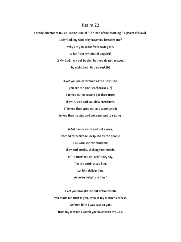 Psalm 22 | PDF | Religious Texts | Torah