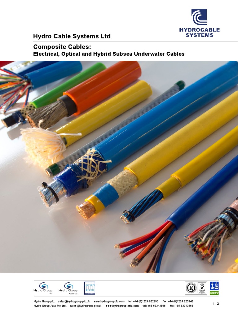 Hydro Cable Systems LTD Composite Cables:: Electrical, Optical and ...