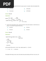 TRain Sums | PDF | Speed | Length