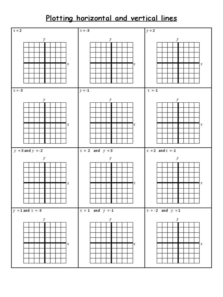 Plotting Lines Vert Horiz | PDF