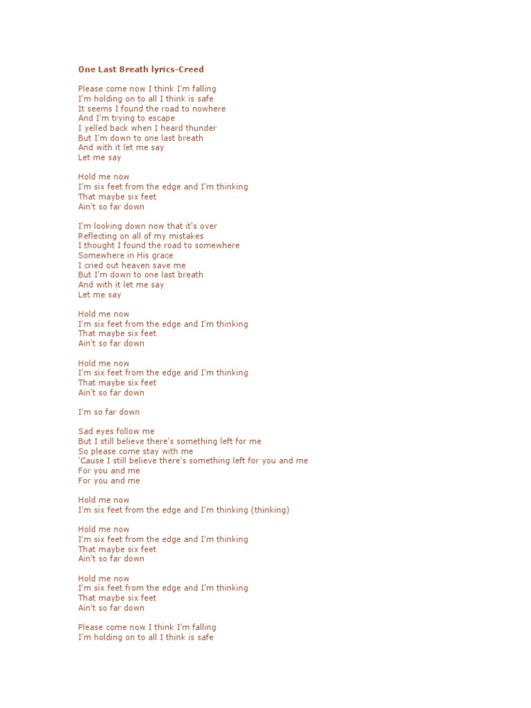 Creed - One Last Breath | PDF