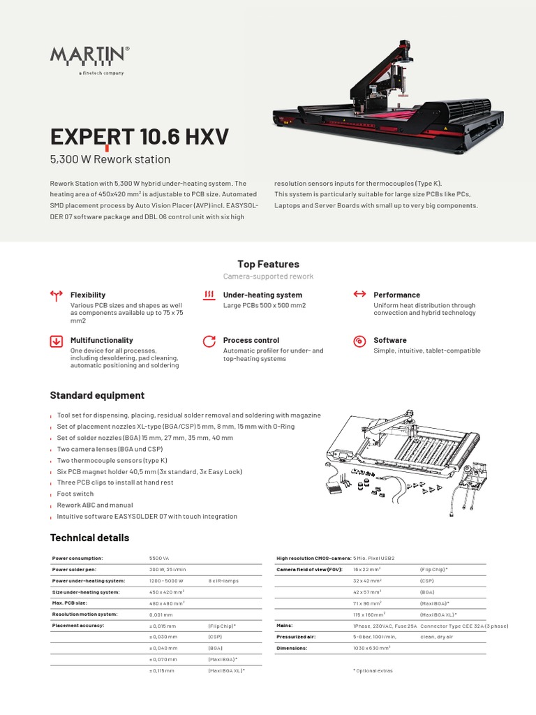 Expert 10.6 HXV: 5,300 W Rework Station | PDF | Printed Circuit Board ...