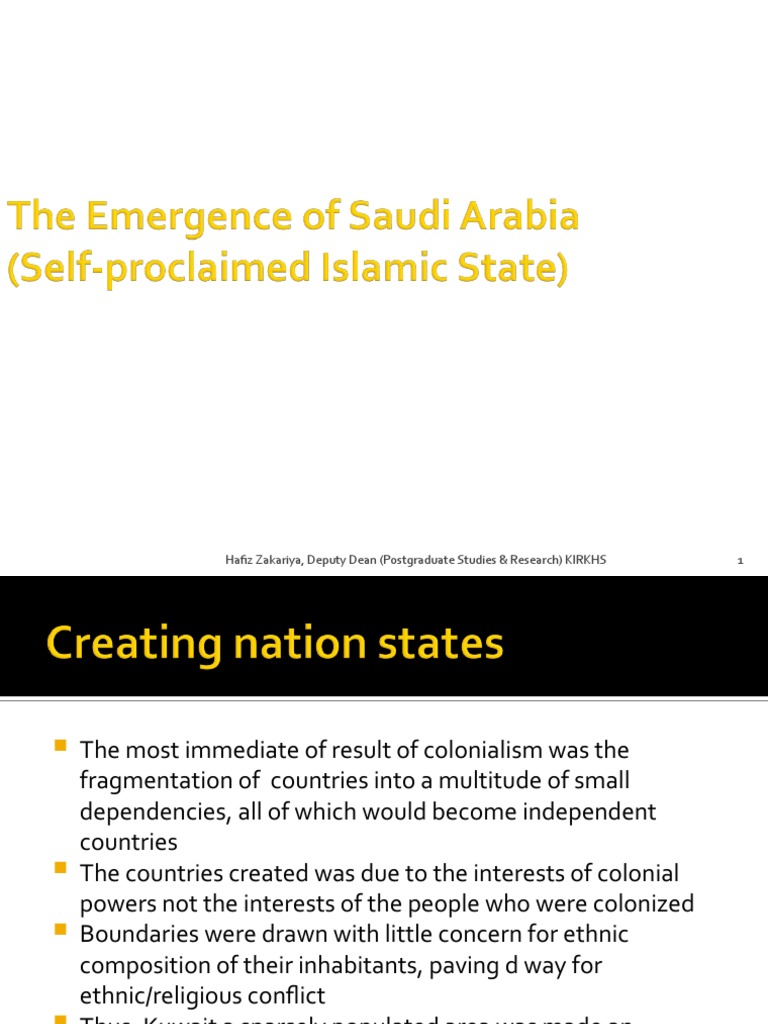 The Emergence of Saudi Arabia | PDF | Saudi Arabia | Asia