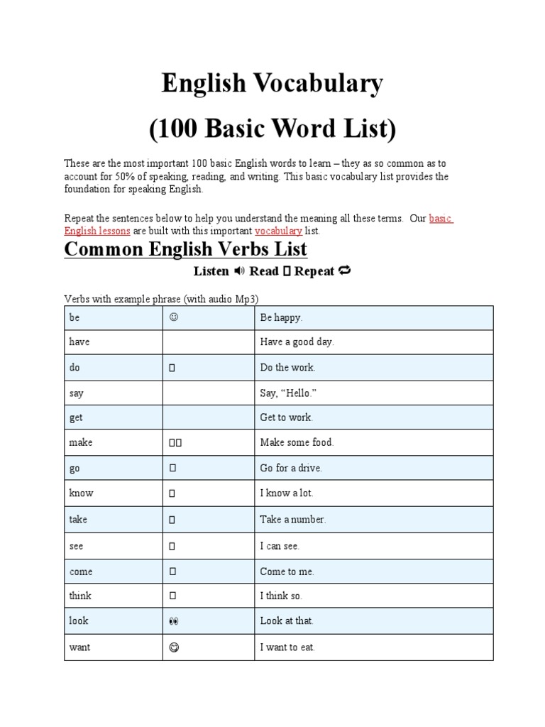 English Vocabulary | PDF | English Language | Vocabulary