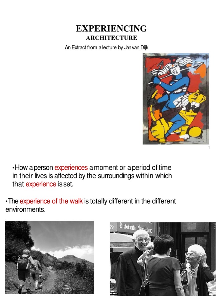Unit 4 - Experiencing Architecture | PDF | Experience | Psychological ...