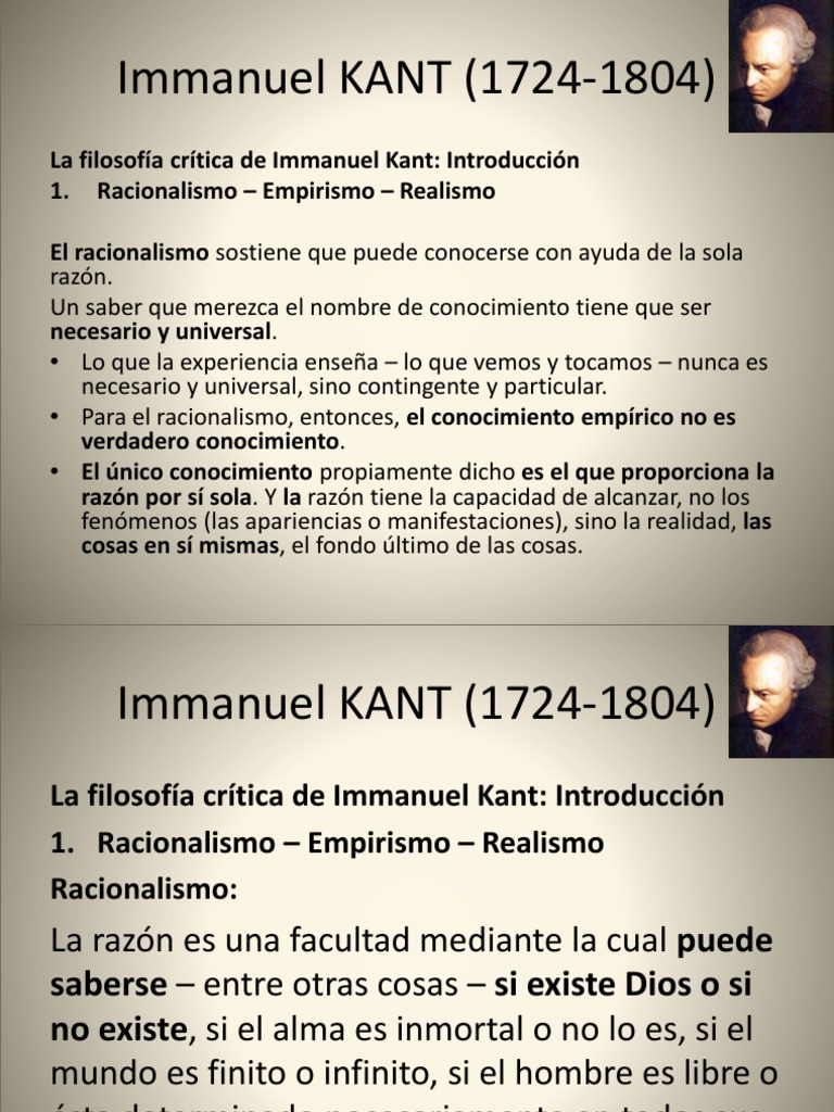 Immanuel Kant PDF | PDF | A priori y a posteriori | Immanuel Kant
