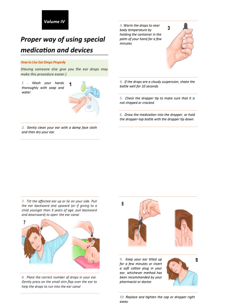 Proper Way of Using Special Medication and Devices: How To Use Ear ...