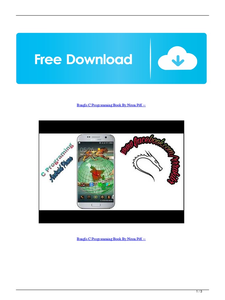 Bangla C Programming Book by Niton PDF | PDF | E Books | Computing